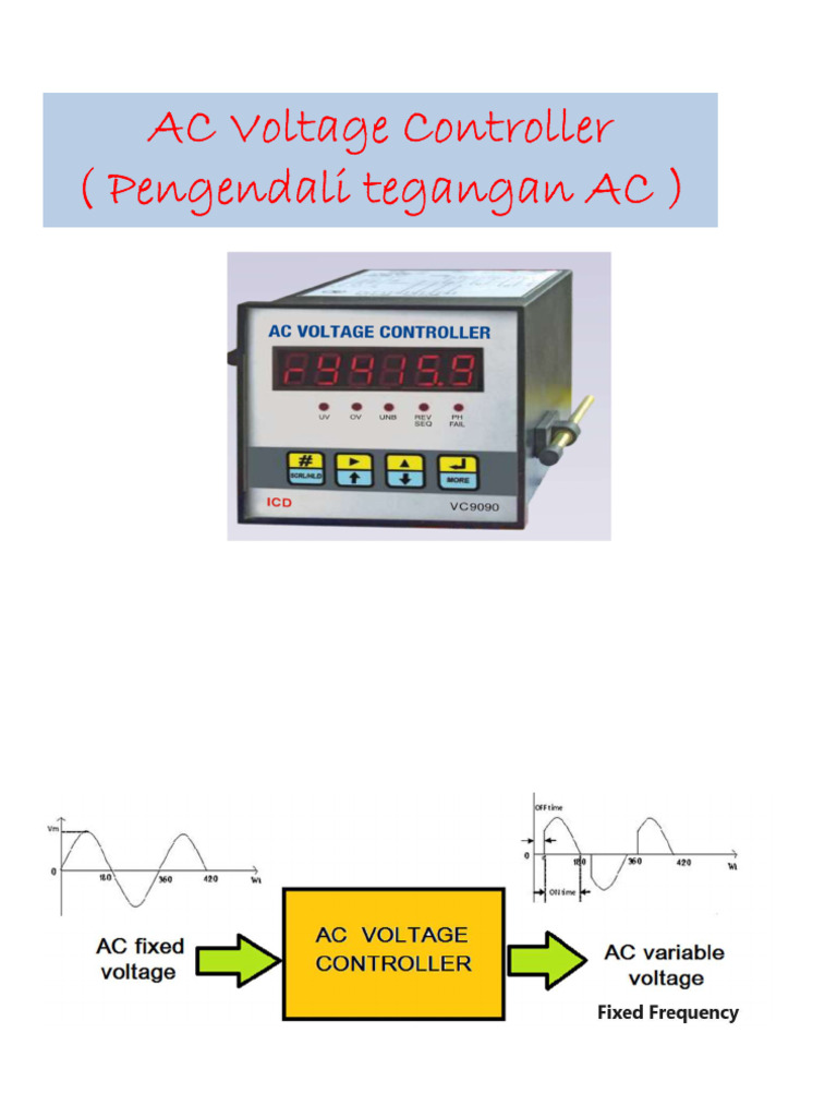 Pengendali Tegangan AC: Prinsip dan Aplikasi | PDF