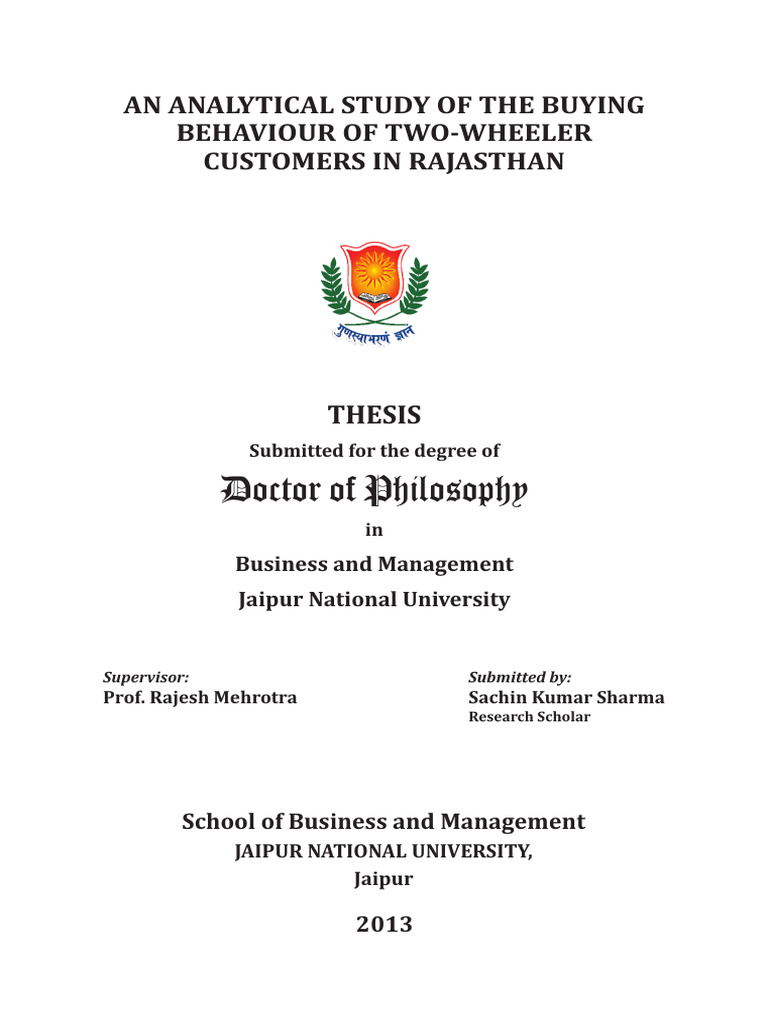 Title - Consumer Behaviour | PDF | Motorcycle | Marketing
