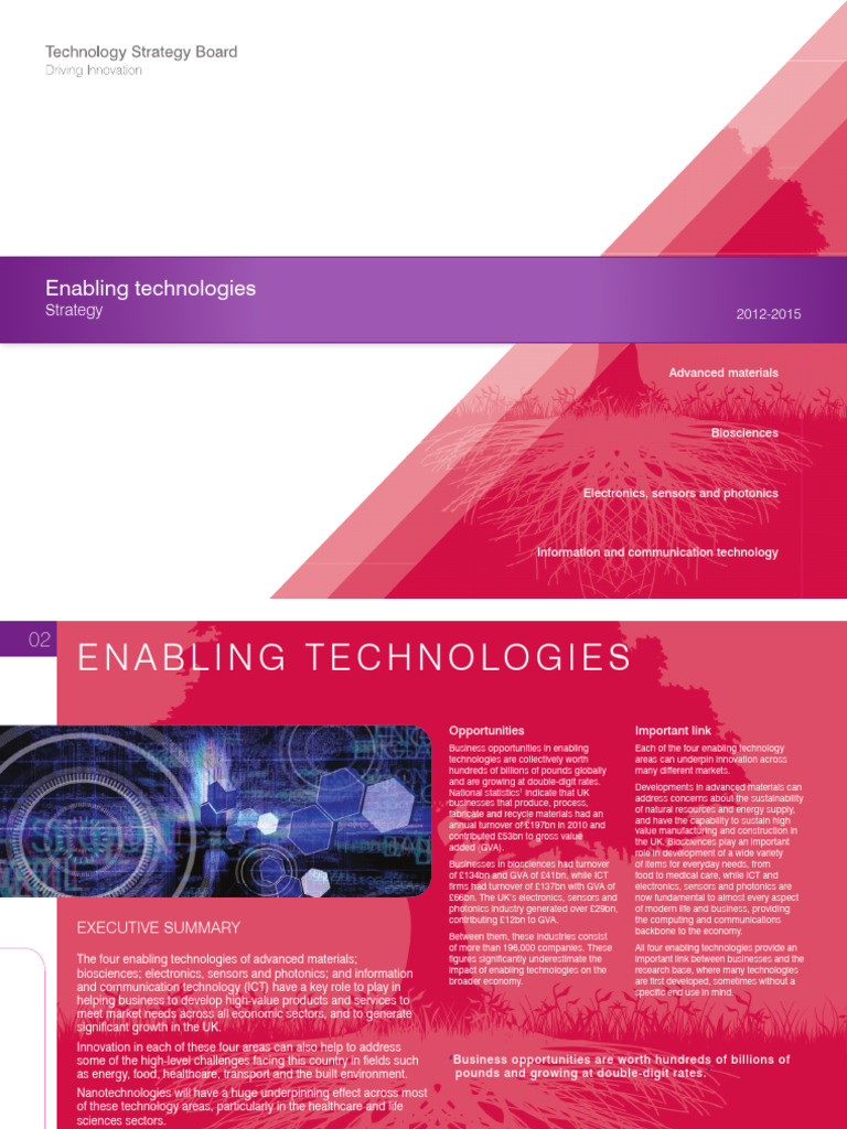 Enabling Technologies - Technology Strategy Board (PDFDrive) | PDF ...