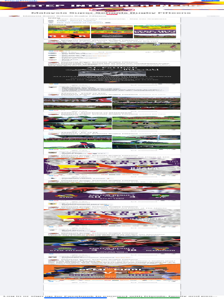 Malaysia Super Schools Rugby Fifteens Facebook | PDF