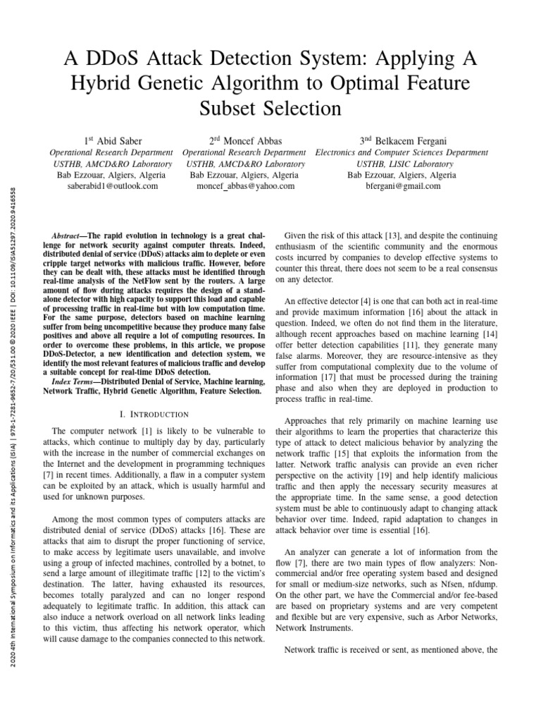 saber2020 | PDF | Denial Of Service Attack | Computing