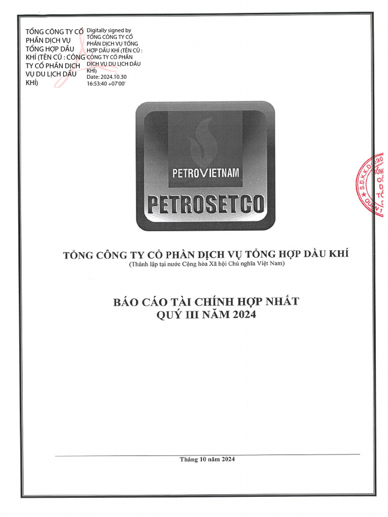 BCTC Hop Nhat Quy III - 2024 | PDF