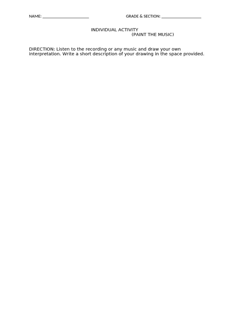 Individual Activity | PDF