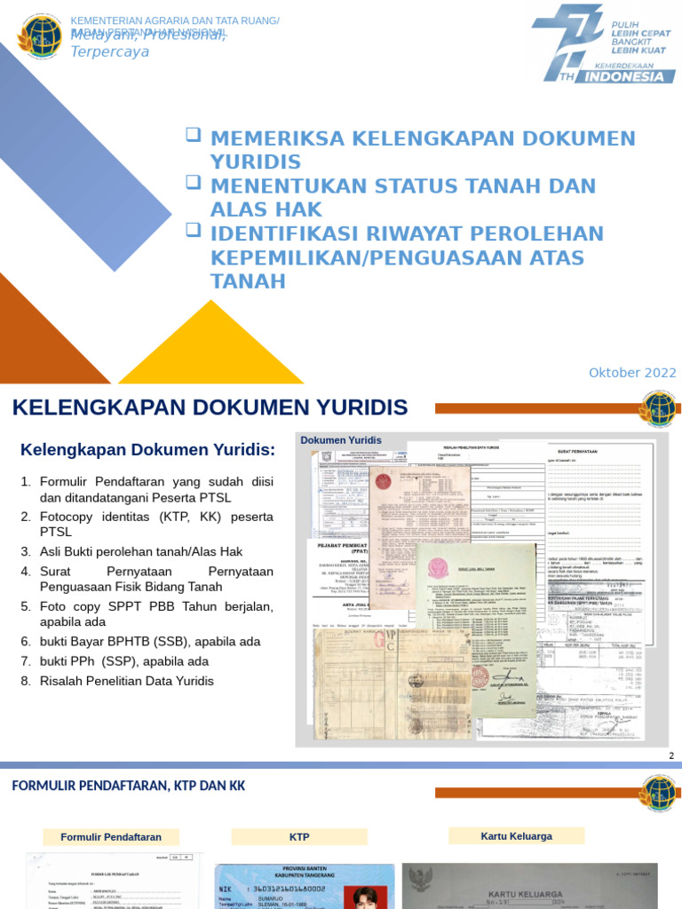 2. Kelengkapan DOk, Status Tanah, Ident Riwayat Tanah - Edit | PDF