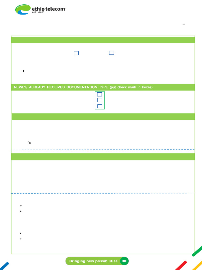 Corporate Customer Documentation Form | PDF