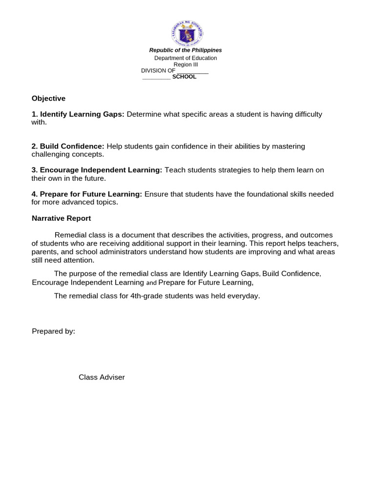 REMEDIAL CLASS (1) | PDF