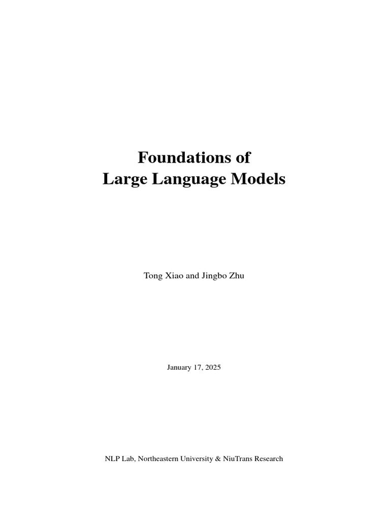 Foundations of LLM | PDF | Artificial Neural Network | Deep Learning