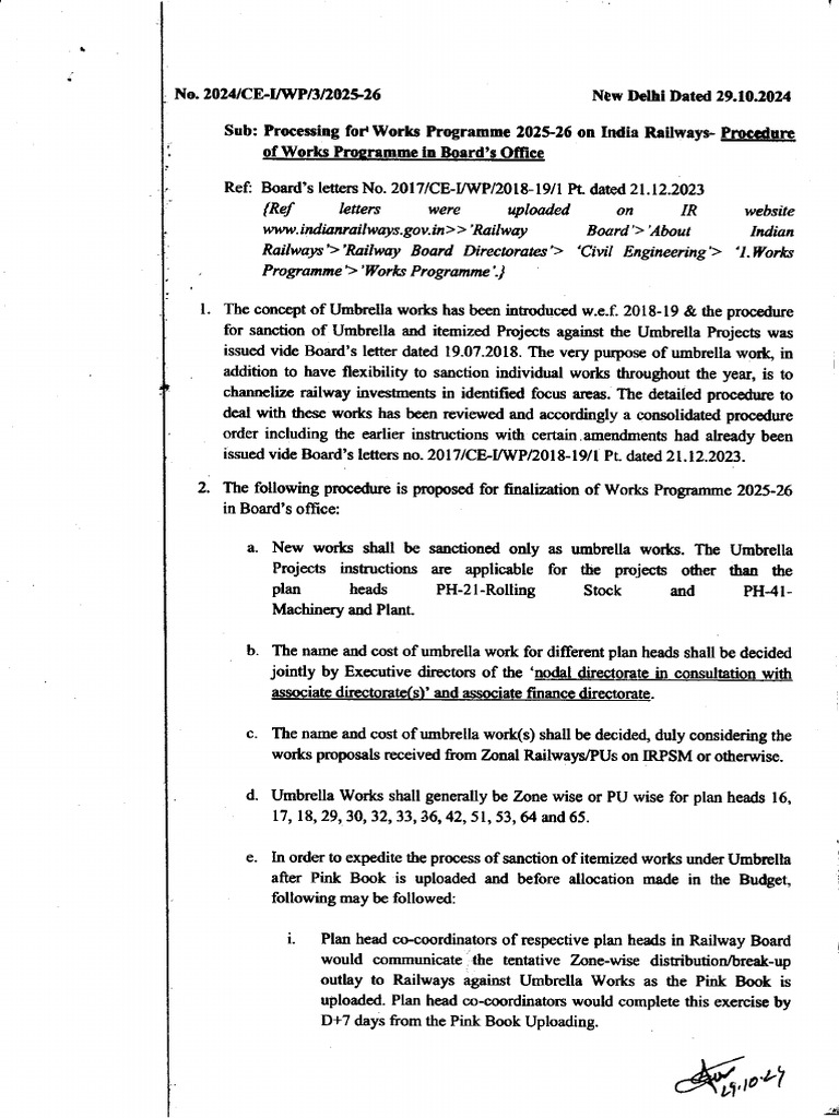Works Programme 2025-26 Guidelines | PDF