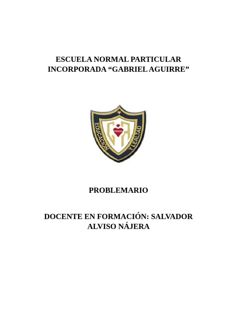 Escuela Normal Particular Gabriel Aguirre | PDF