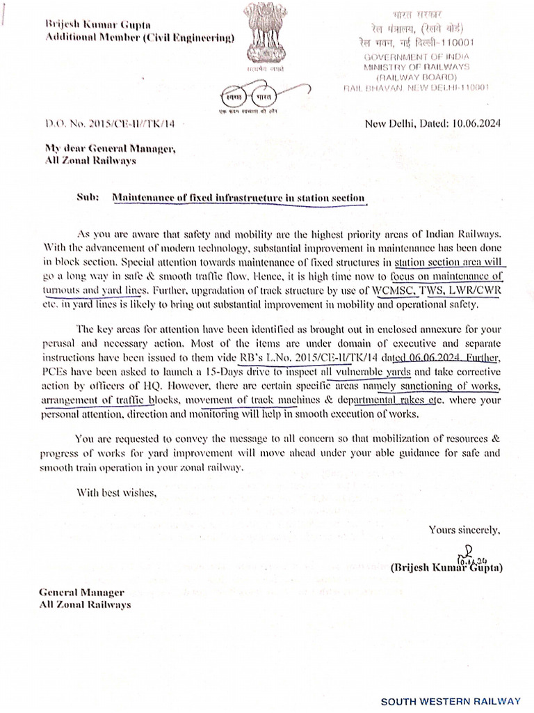Maintenance of Fixed Infrastructure in Station Section | PDF