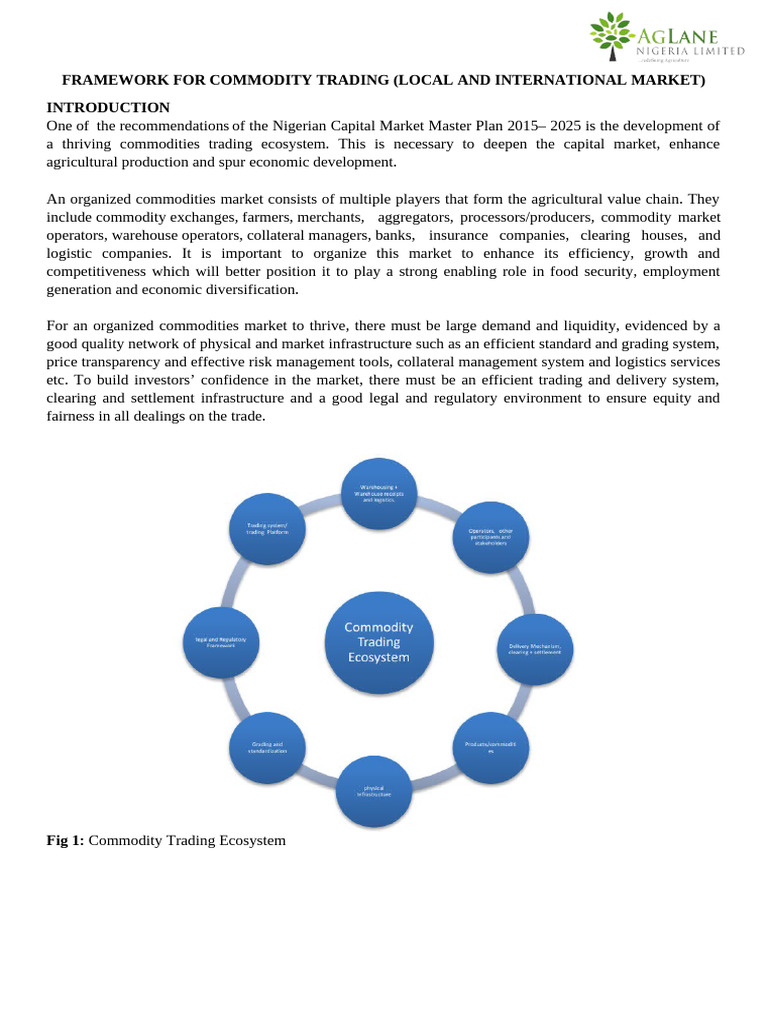 Commodity Trading Framework in Nigeria | PDF | Market (Economics ...