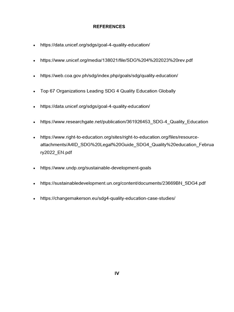 SDG4 Quality Education Back Page | PDF