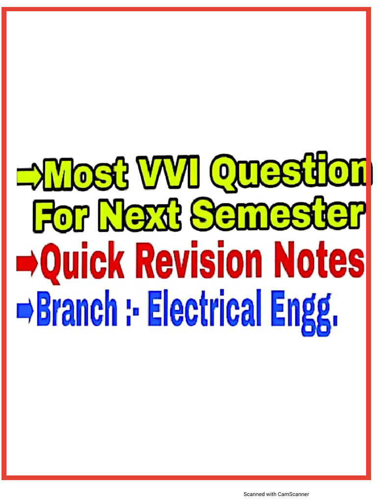 Important Question Machine | PDF