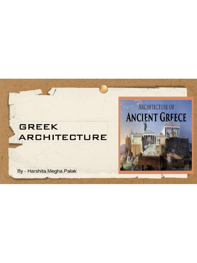 Greek Architecture | PDF