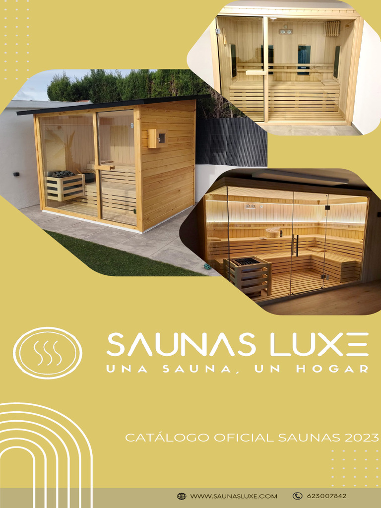 Catálogo Saunas Luxe Oficial 2023 | PDF | Estufa