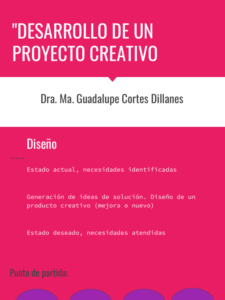 Desarrollo de Un Proyecto Creativo | PDF | Diseño | Cognición