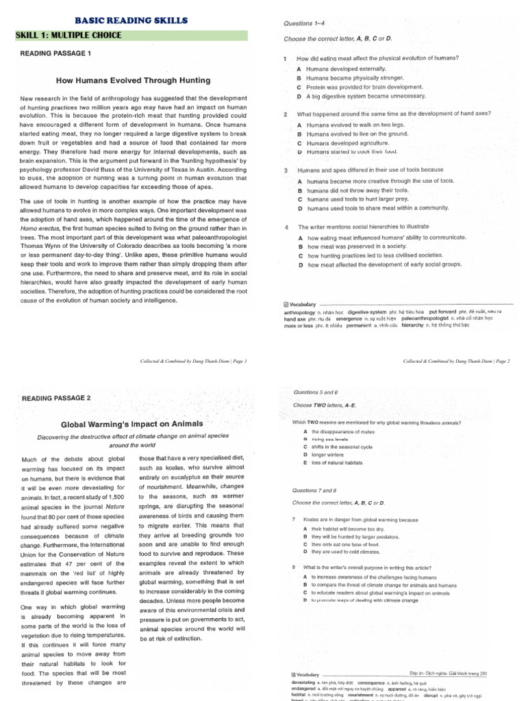 Basic Reading Skill 1 | PDF