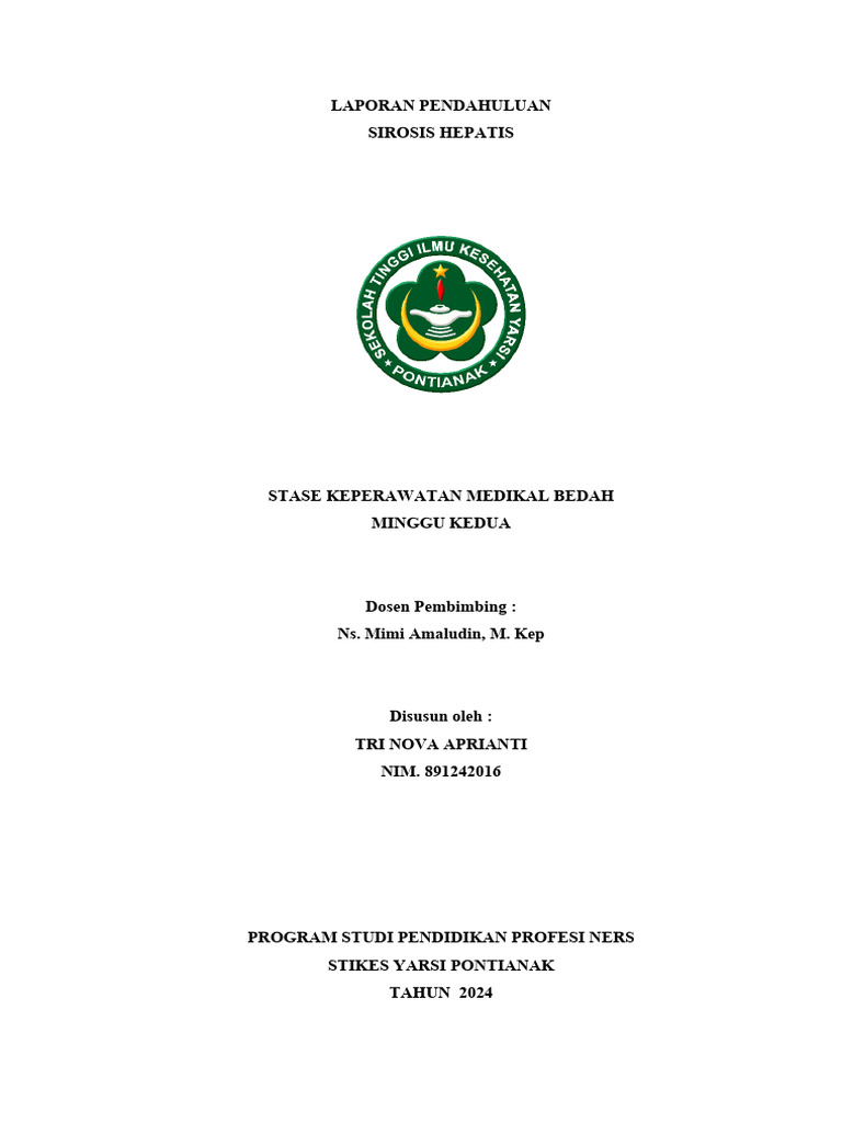 Panduan Lengkap Sirosis Hepatis | PDF