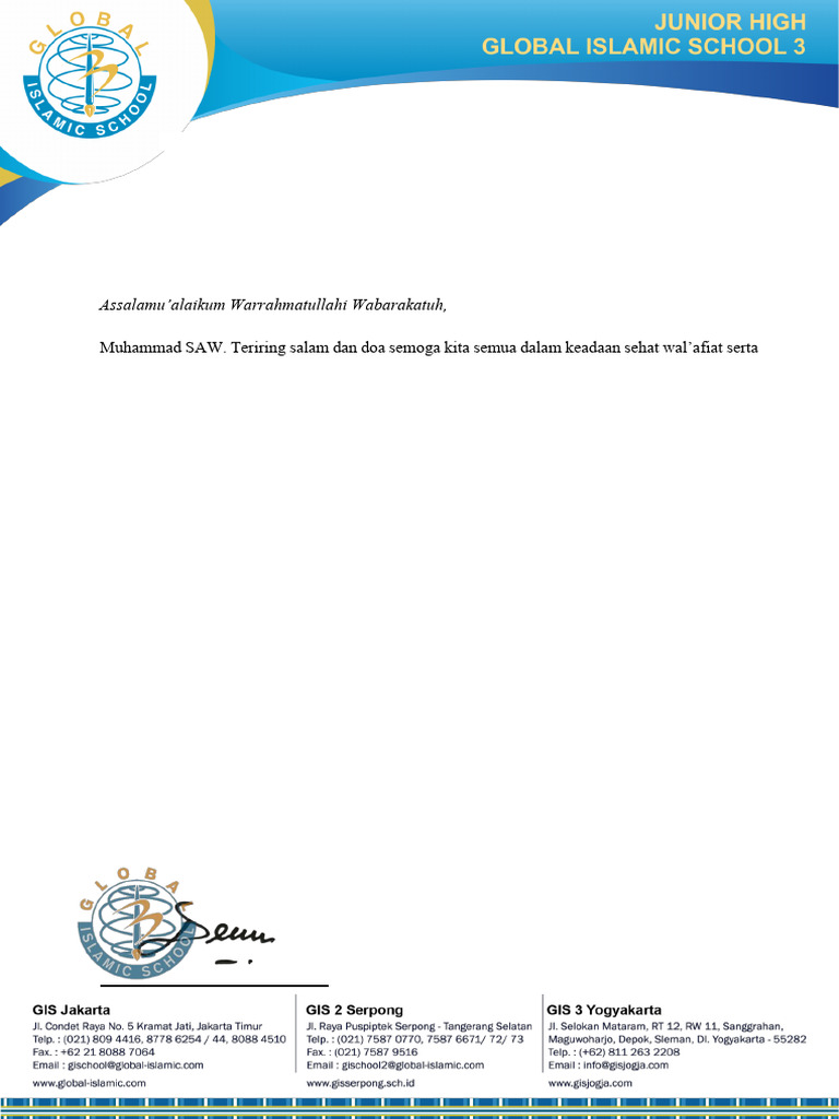 Surat Permohonan Rekomendasi PERBASI DIY | PDF