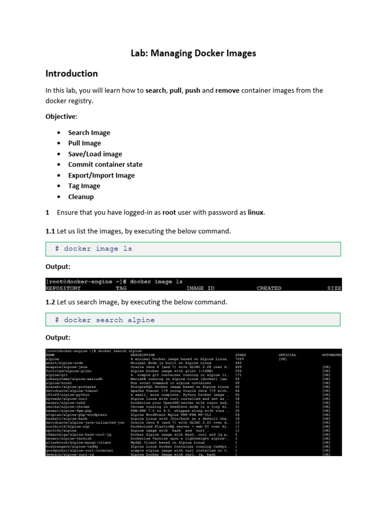3. Managing Docker Images | PDF | Software Engineering | Computer ...