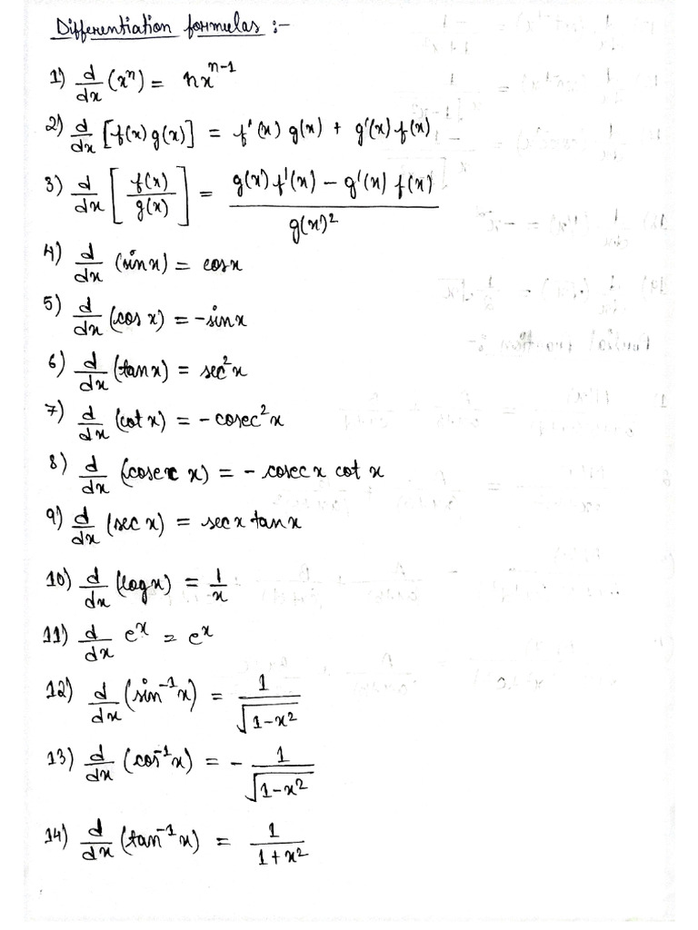 Mathematics Notes | PDF