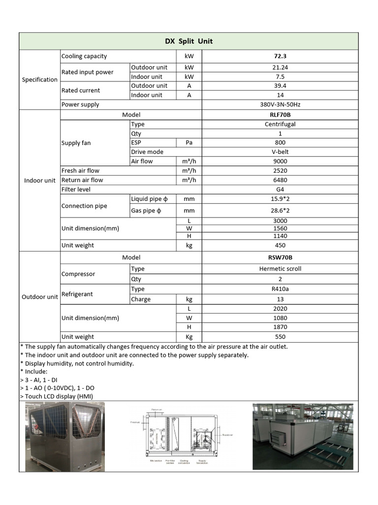DX Split Unit-Technical Data | PDF | Mechanical Engineering | Building ...
