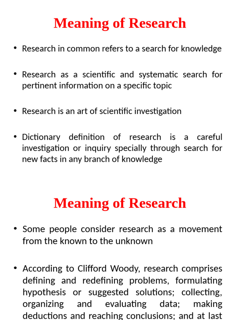 RM 1.1 ppt | PDF | Quantitative Research | Methodology