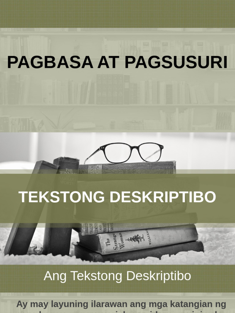 Deskriptibong Teksto | PDF