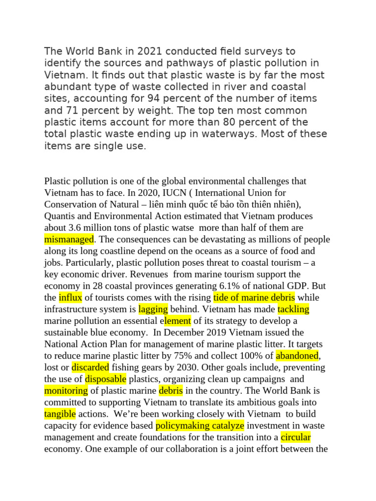 plastic waste | PDF | Waste | Vietnam