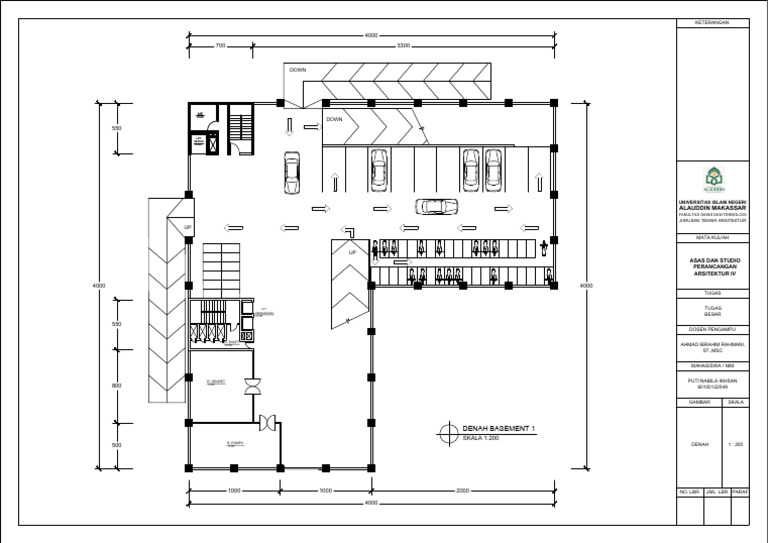 DENAH BASEMENT 1-Model | PDF