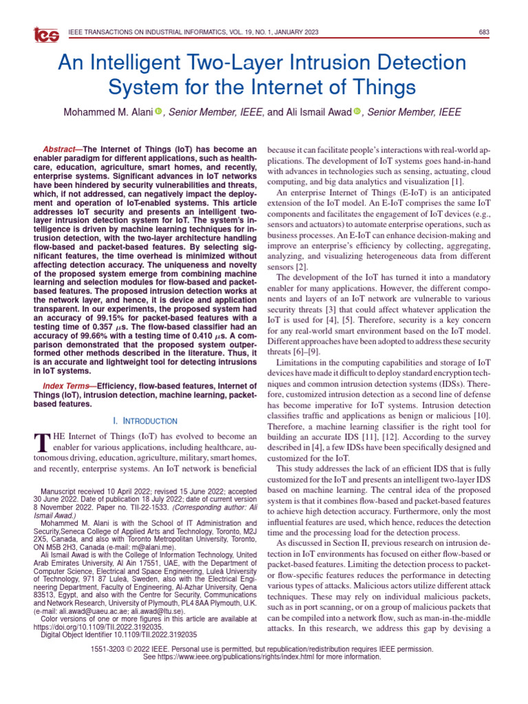 An_Intelligent_Two-Layer_Intrusion_Detection_System_for_the_Internet_of_Things (1) | PDF ...