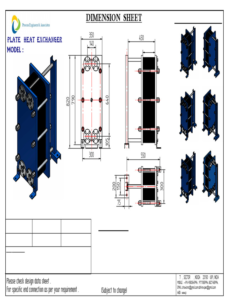 Industrial PHE Design Specs | PDF