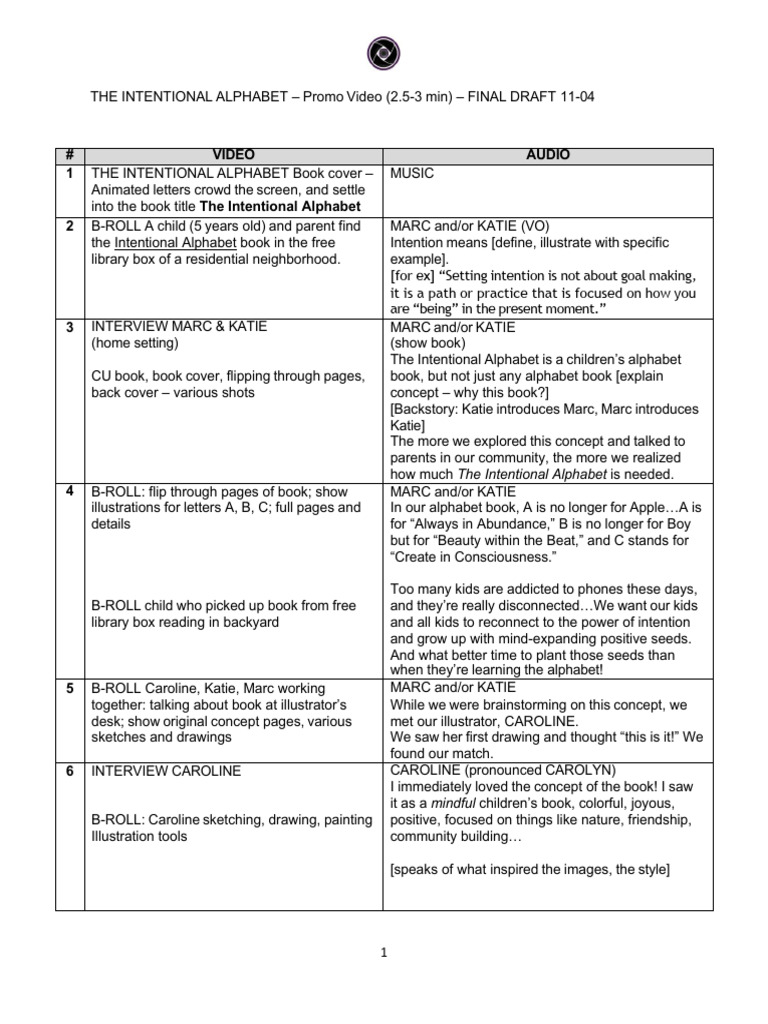 Intentional Alphabet _split Script Final Draft_1104 | PDF
