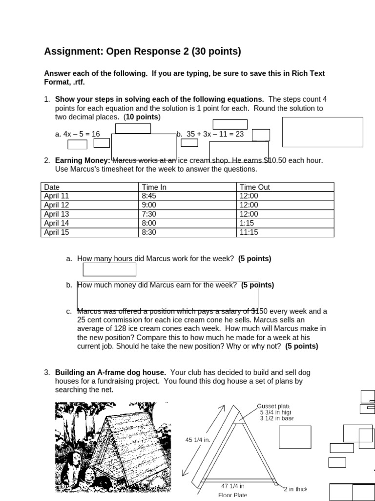 Unit 2 Open Response | PDF