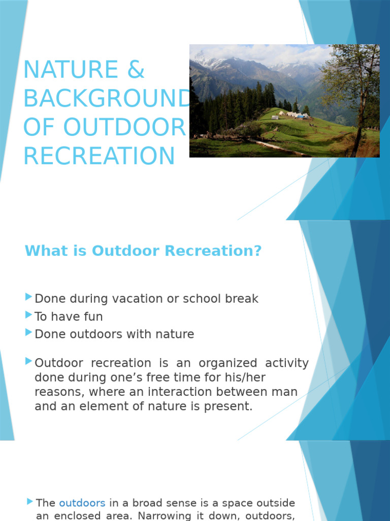 Outdoor Recreational Activity | PDF
