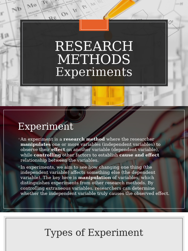 Research Methods (Revision Experiments) | PDF | Experiment | Validity (Statistics)