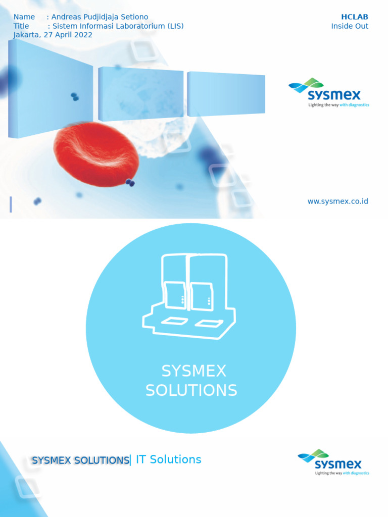 LIS_ Sysmex | PDF | Pathology | Clinical Medicine