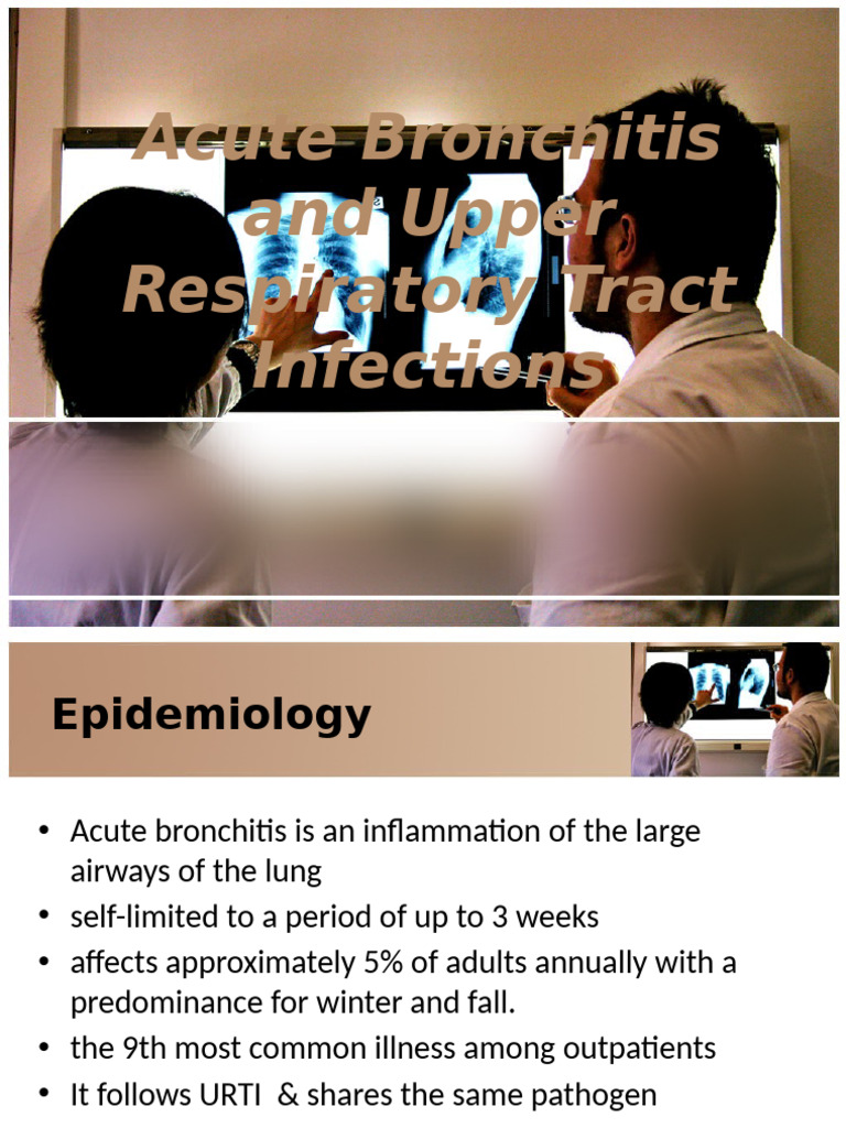 Acute Bronchitis and Upper Respiratory Tract Infections | PDF | Bronchitis | Influenza
