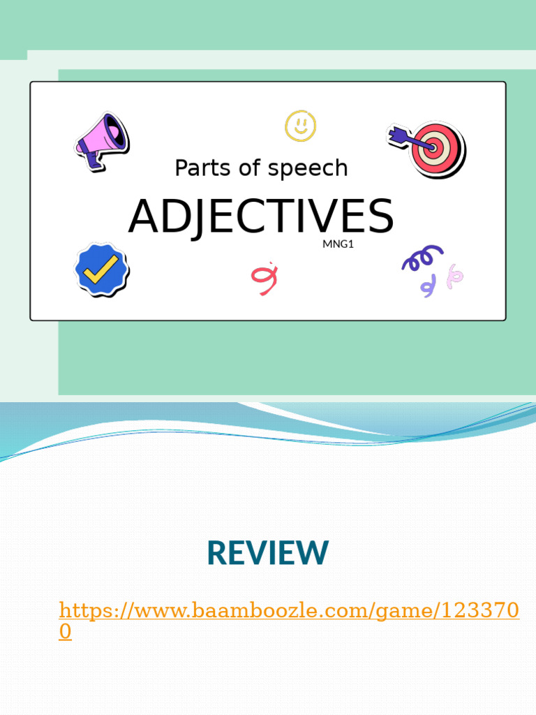 Mng1 Lesson 16 Adjectives | PDF | Adjective | Linguistic Morphology