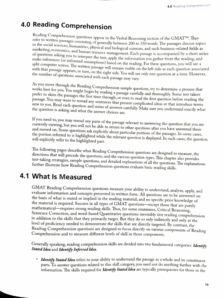 reading c 1 | PDF | Reading Comprehension | Graduate Management ...