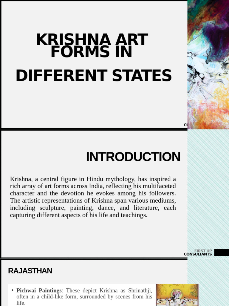 Krishna Art Forms | PDF | Paintings | Krishna