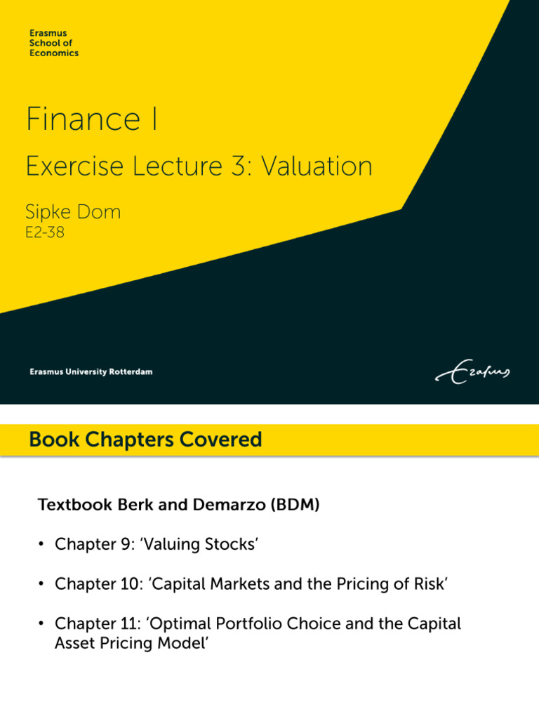 Exercise Lecture 3 - Slides | PDF | Variance | Statistical Theory