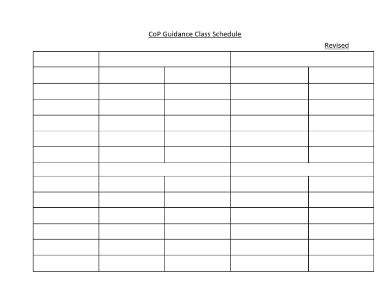 Revised Schedule For COP | PDF