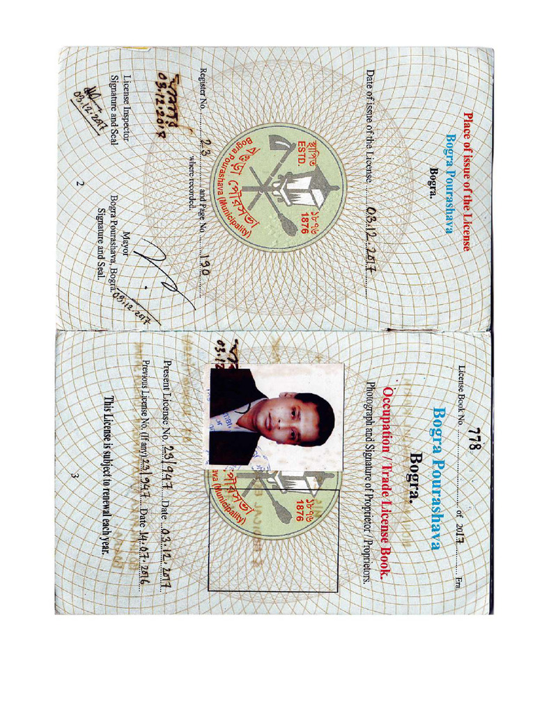 2024-2025 Trade License Food | PDF