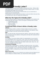 Writing a Friendly Letter in Afrikaans | PDF | Linguistics | Human ...