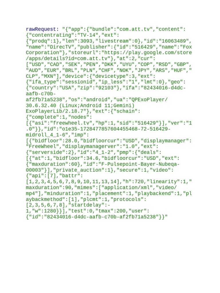 Raw Request - 00003 | PDF