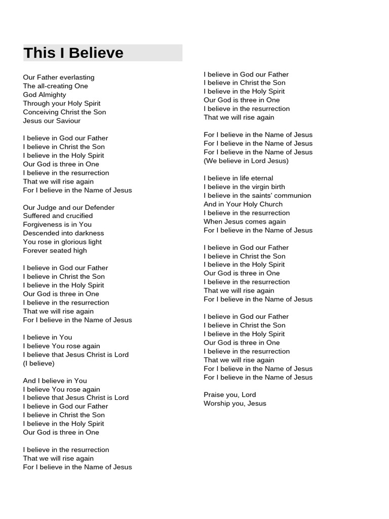I Believe: A Christian Affirmation | PDF | Resurrection Of Jesus | Jesus