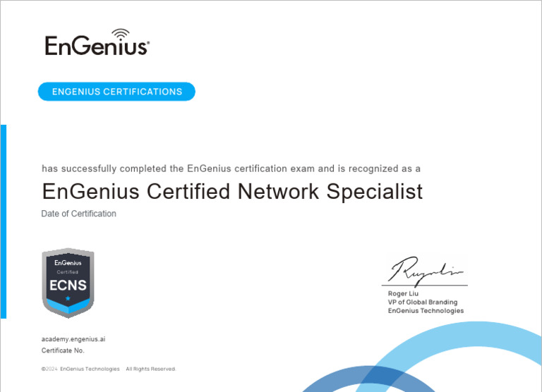 EnGenius Network Specialist Certification | PDF