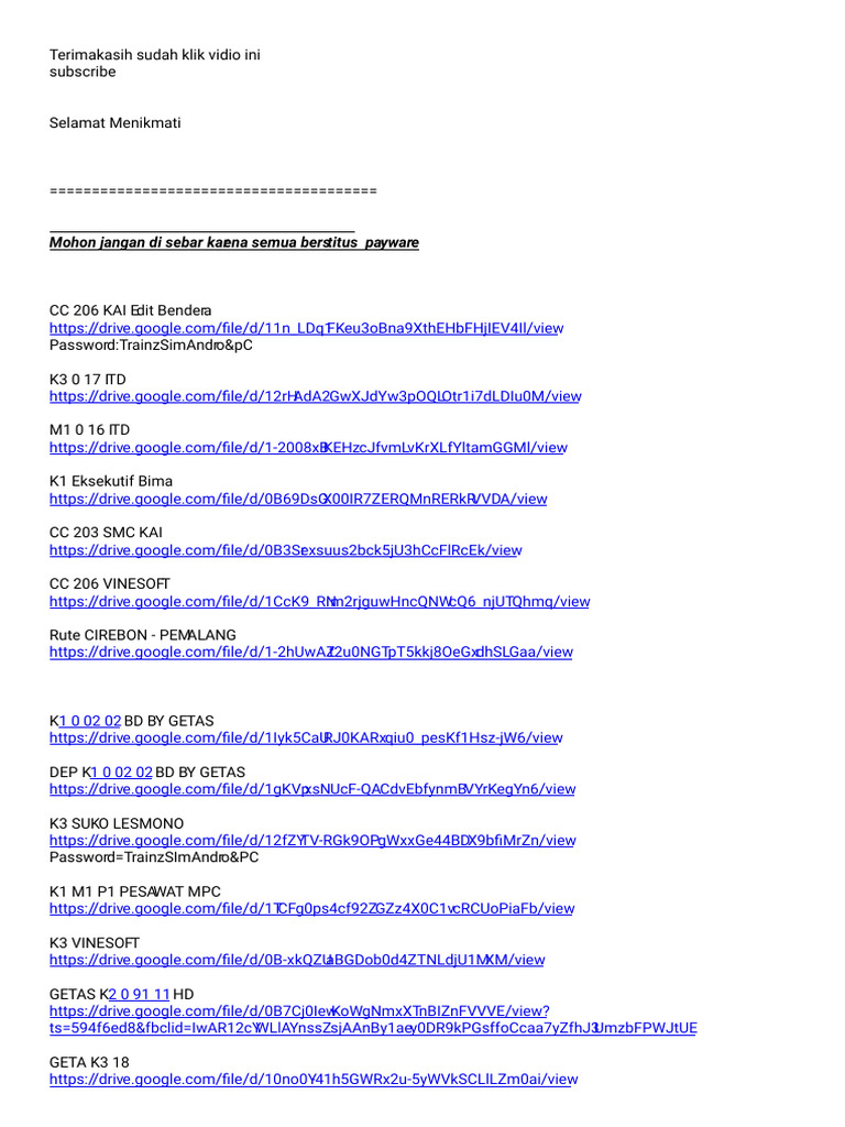 Kumpulan Link Add Ons | PDF