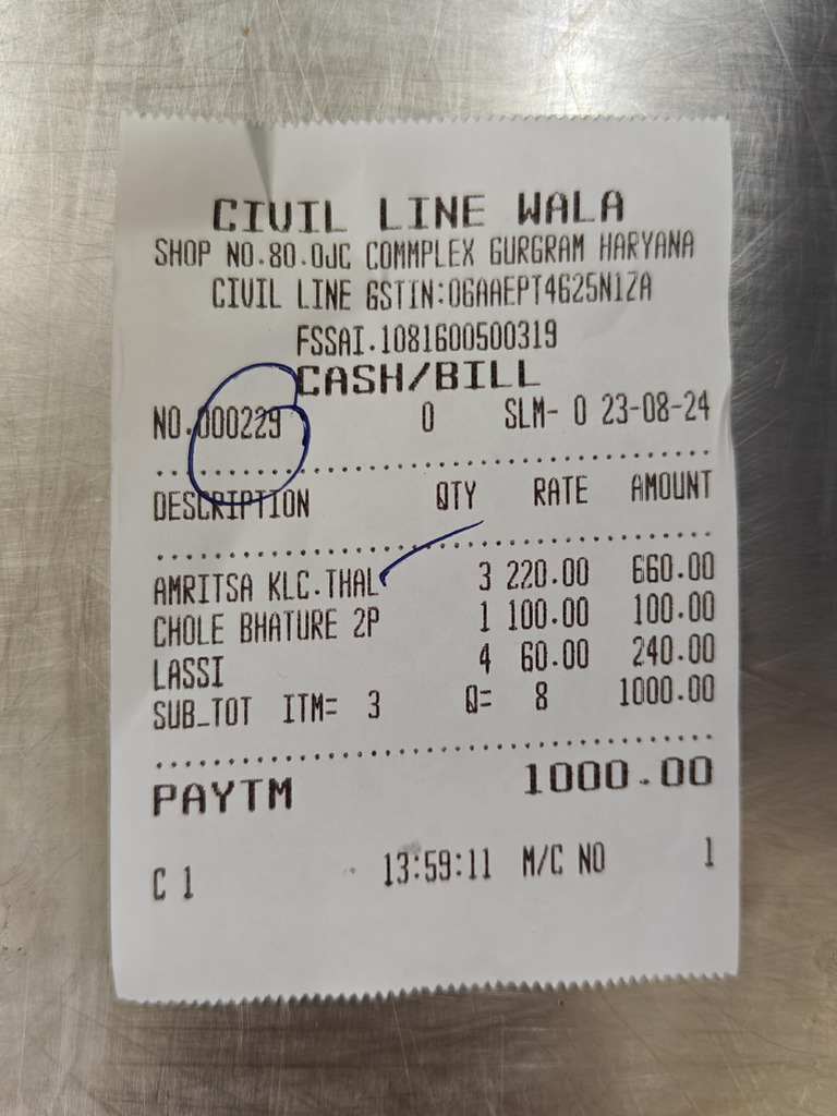 23 Food Bill | PDF